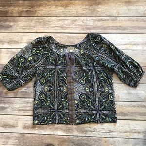 ONE WORLD | Tops | One World Boho Blouse | Poshmark